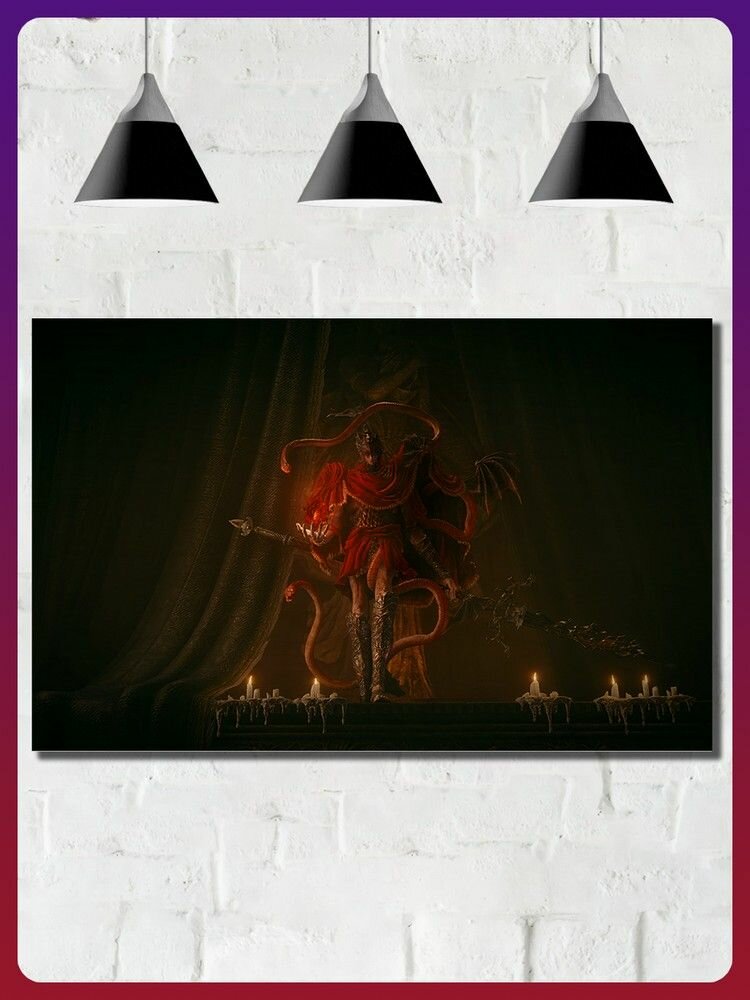 Картина интерьерная на дереве Игры Dark Souls - 62412123