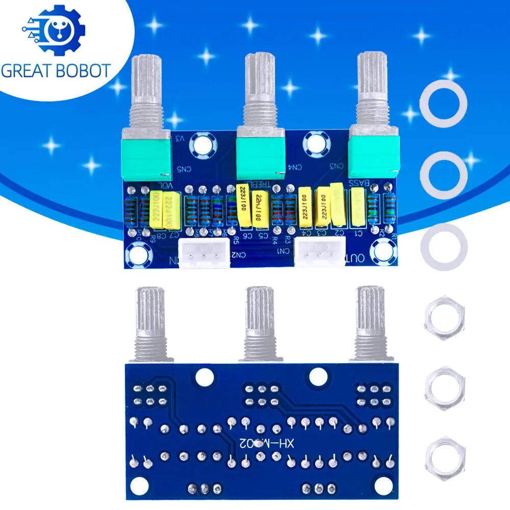 XH-M802 Пассивный тональный модуль усилителя Baishundianzi 5PCS