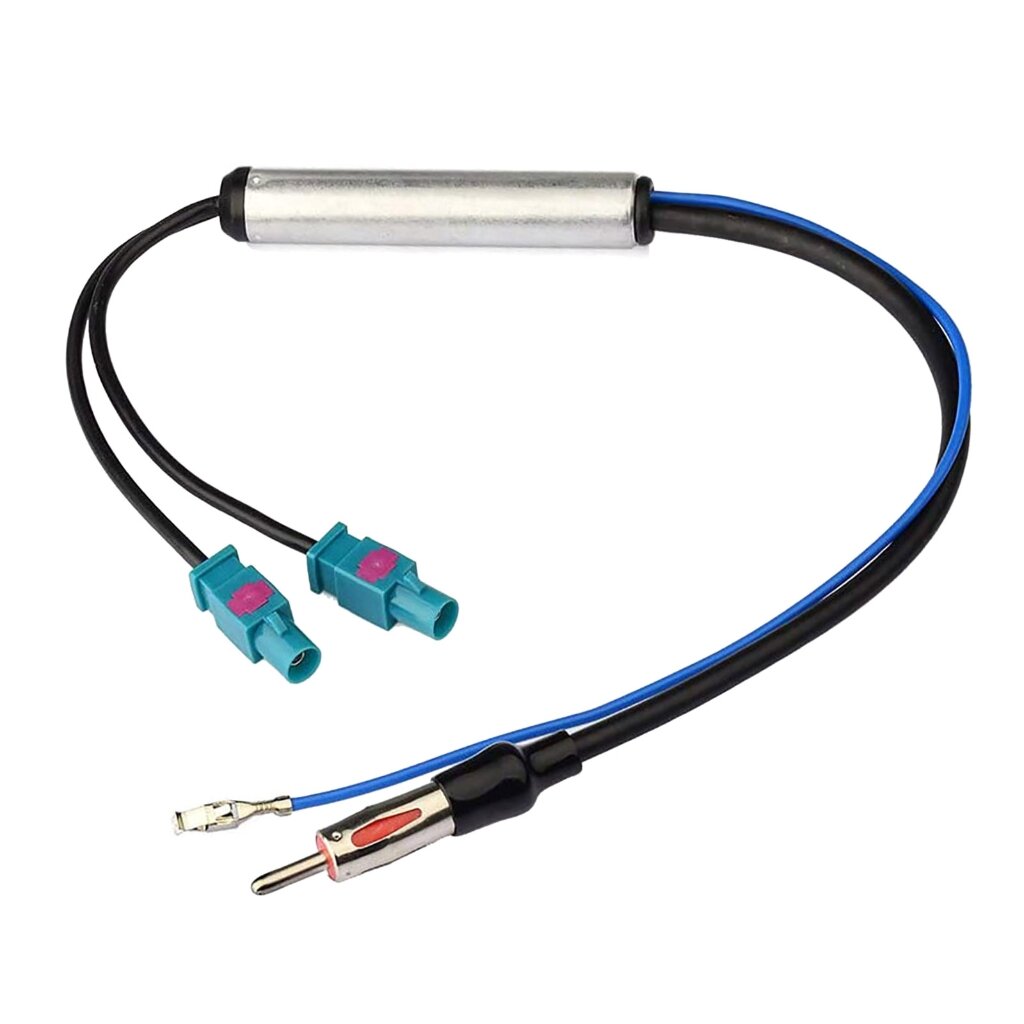 Специнструмент для авто, Двойная антенна Fakra-1Din, Антенный адаптер, Радиоадаптер, FM-аудиокабель