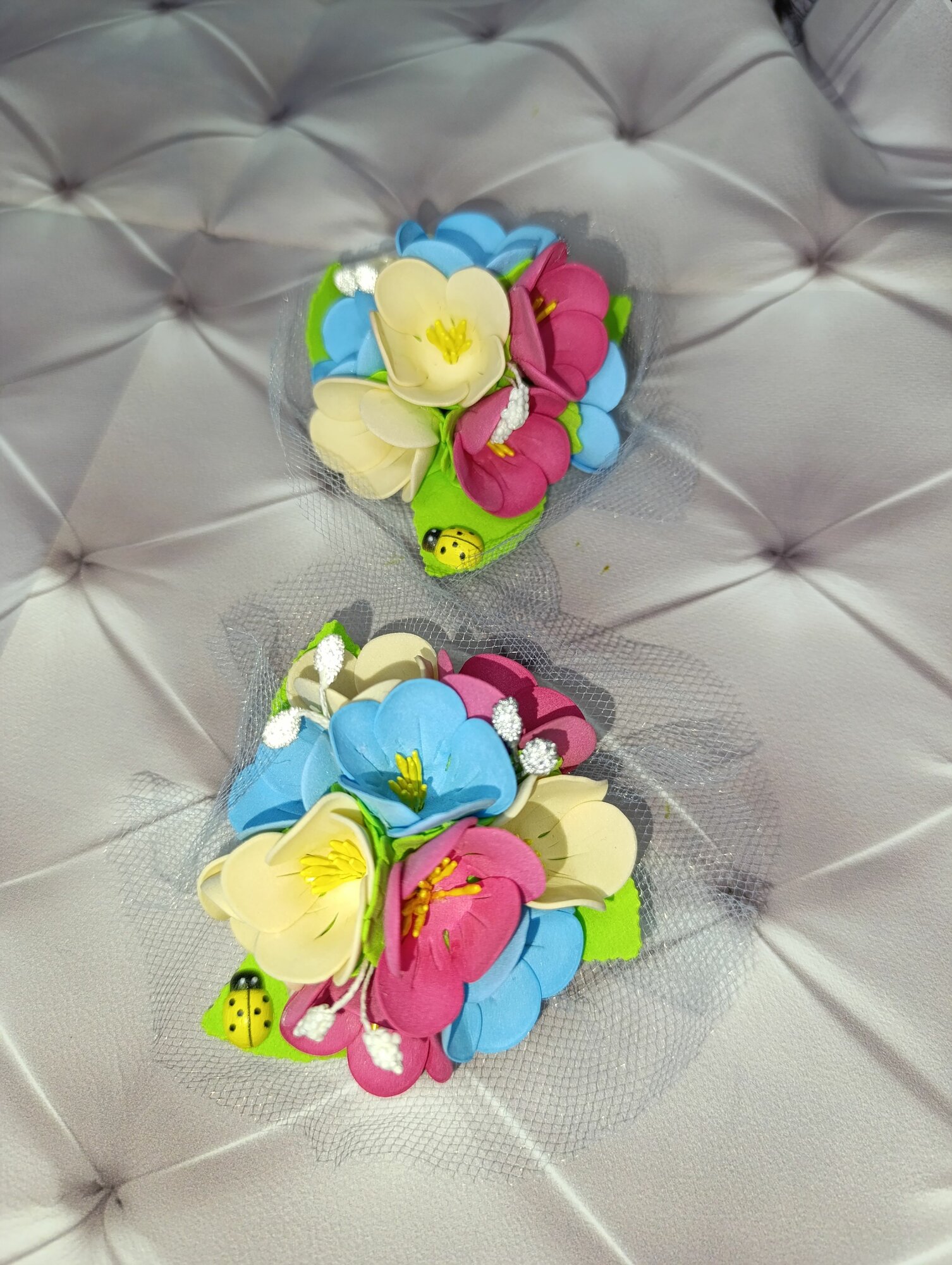 Бантики для волос на резинке