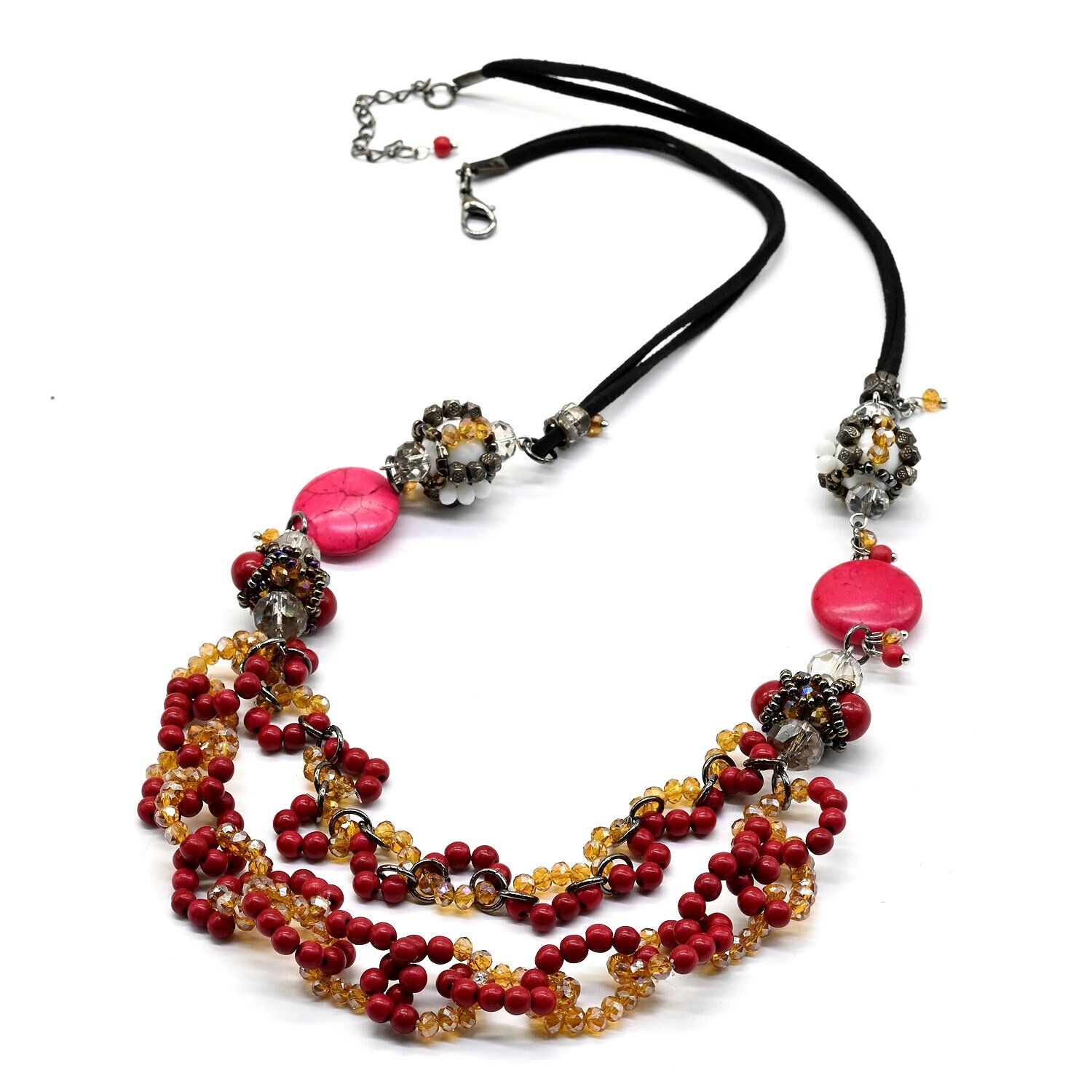 Колье, коралл