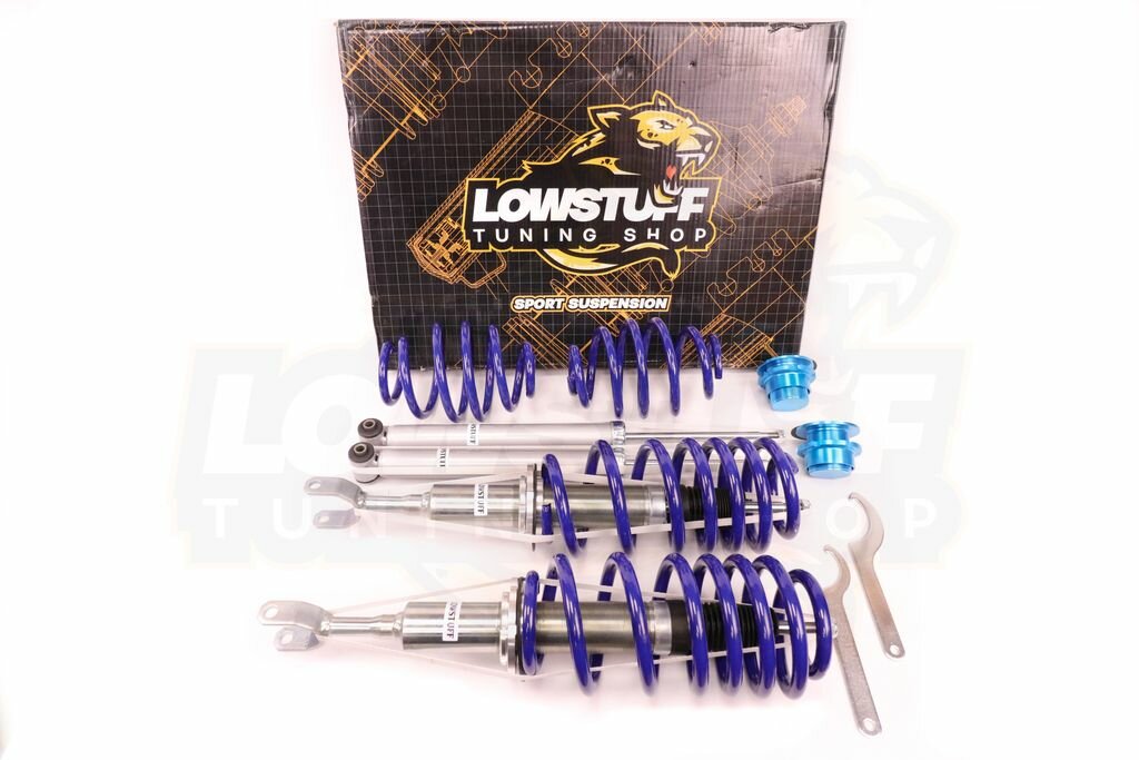 Винтовая подвеска Audi A4 B6, B7 койловеры с регулировкой высоты LOWSTUFF EVO-I LSCSAU071