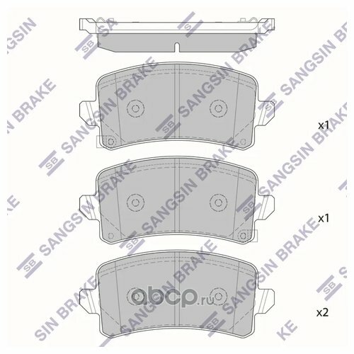 Колодки тормозные Hi-Q SP2692