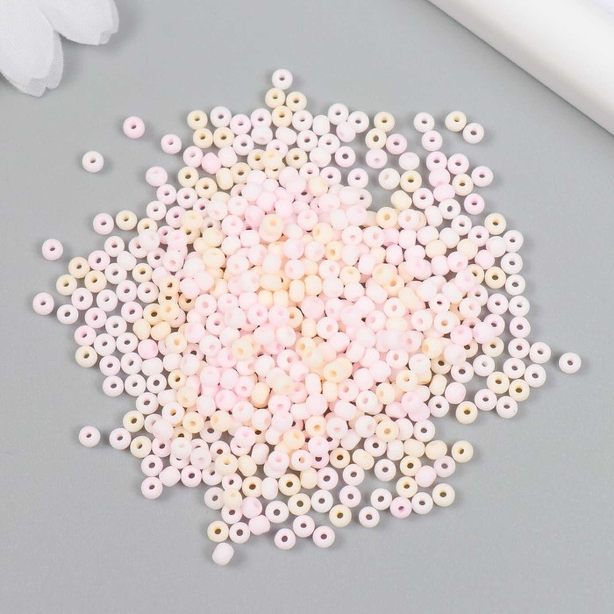 Бисер Арт Узор "Перламутр Меланж Пастила", разноцветный, 8/0, 20 г