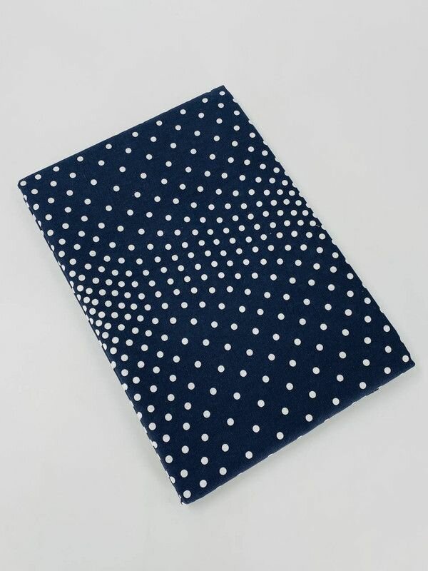 Простыня евро 200х220 Бязь Хлопок Синий в горошек