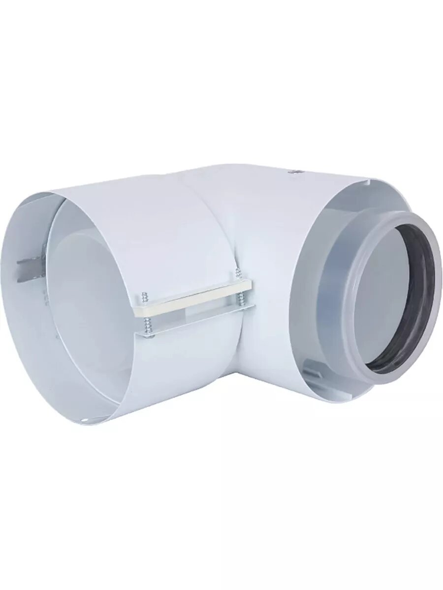 Отвод дымохода Vaillant 90 ° 80/125, полипропилен, белый, 1 шт