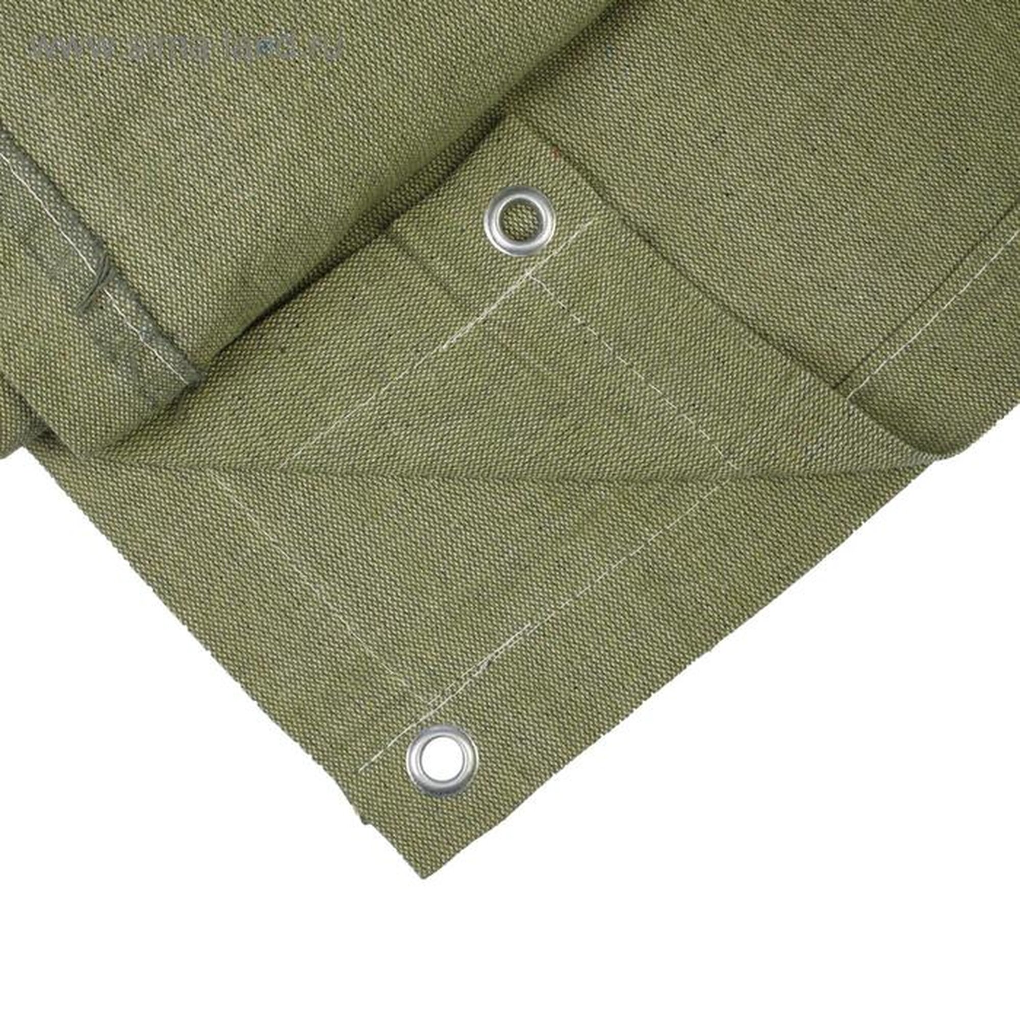 Брезент огнеупорный, 3×3 м, плотность 400 г/м², люверсы шаг 1 м, хаки