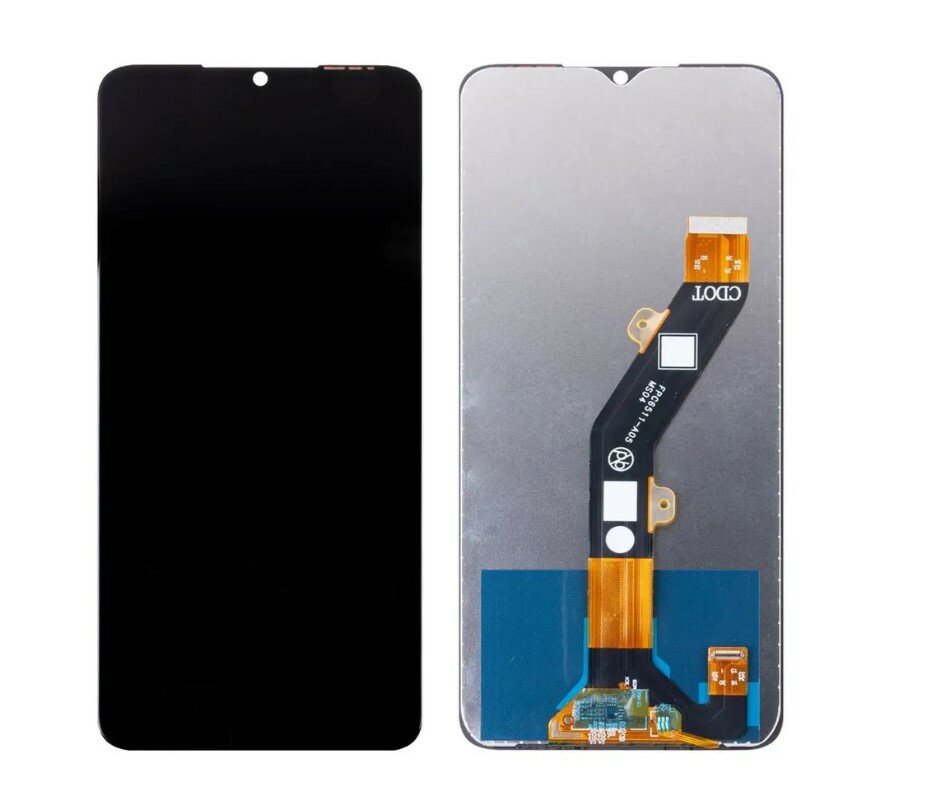 Дисплей для Itel A70 (A665L) в сборе с тачскрином Черный