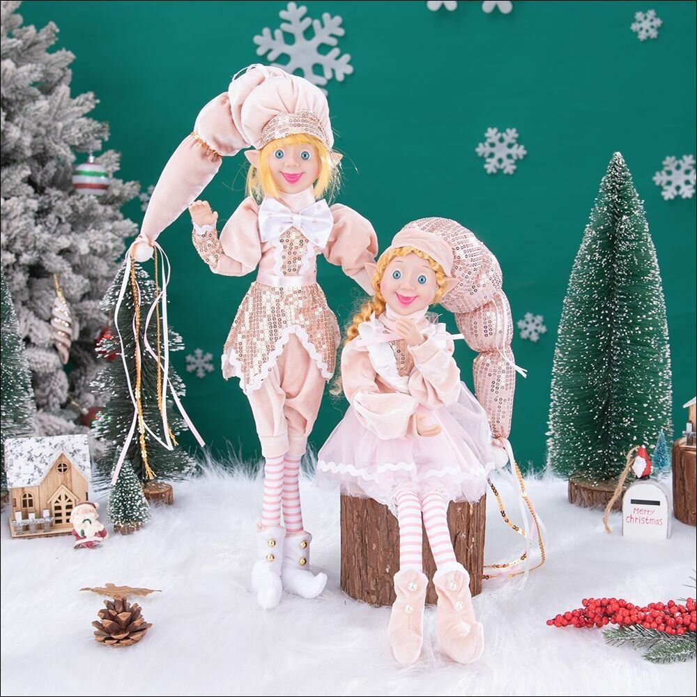 Набор елочных украшений Мягкая игрушка, Сказочный персонаж 2 шт.