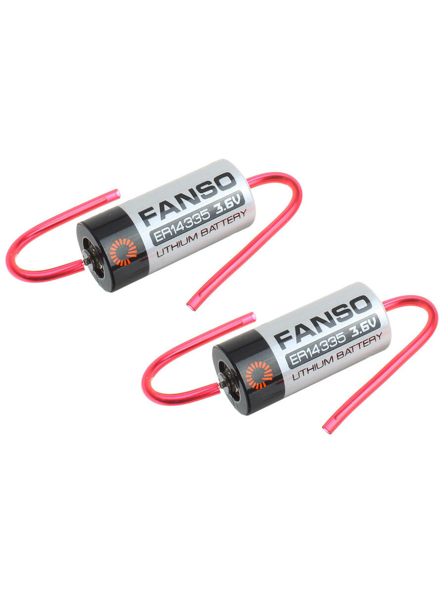Батарейка ER14335H/P Fanso 2/3AA 3.6В 1.65А/час (упаковка 2шт) с выводами