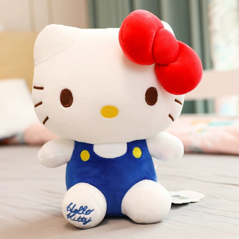 Кукла hellokitty Hello Kitty, плюшевая игрушка, кукла hello kt, подарок на день рождения для девочки Синий ремешок