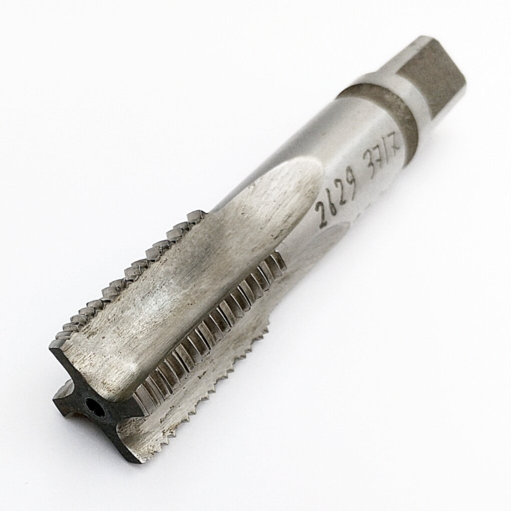 Метчик 2629-3717 машинно-ручной шахматный М27х2,0 Р6М5 (чистовой, №2) для глухих отверстий ГОСТ 17928-72