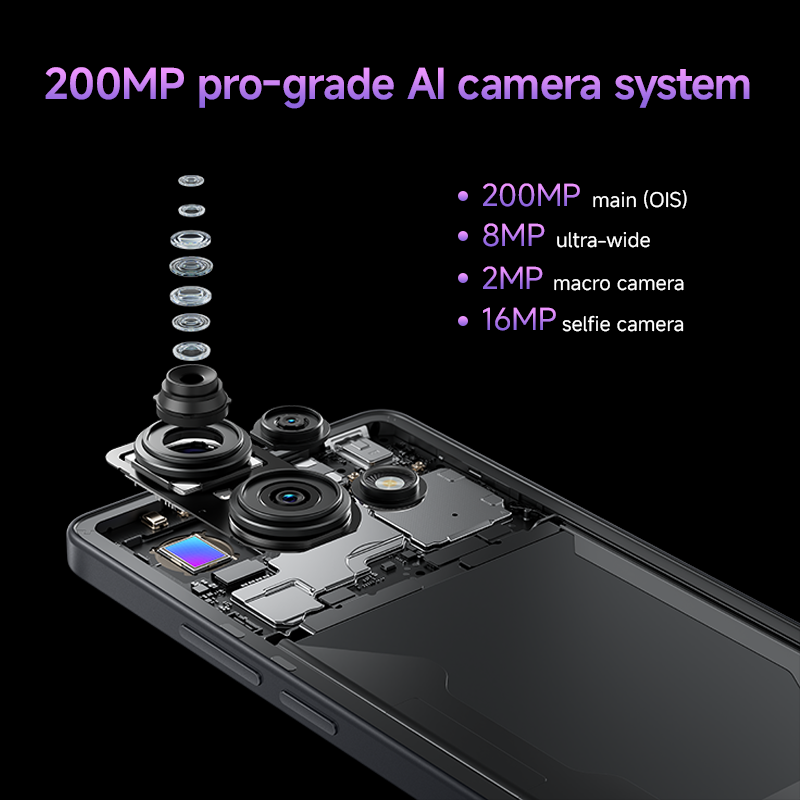 Смартфон Xiaomi Redmi Note 14s Global, 8/256ГБ, 200МП AI camera, MediaTek Helio G99, Пурпурный — фото 1