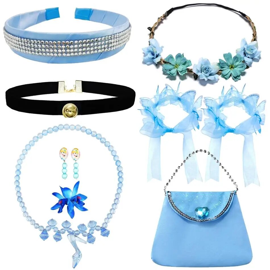 Костюм Золушки оllobebe синего цвета 7-8T Tag-140, Accs 03