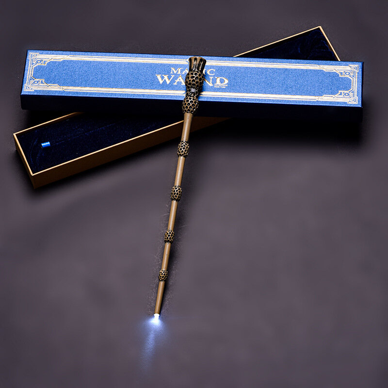 Светящаяся палочка Гарри Поттера, палочка Гермионы, светящаяся магическая палочка Дамблдора, игрушка на Хэллоуин с LED-подсветкой