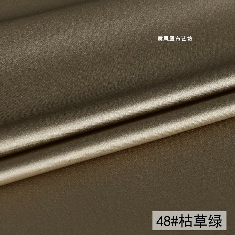 Однотонная двусторонняя ацетатная атласная ткань, глянцевая имитация шелка, дышащая, гладкая ткань для платьев