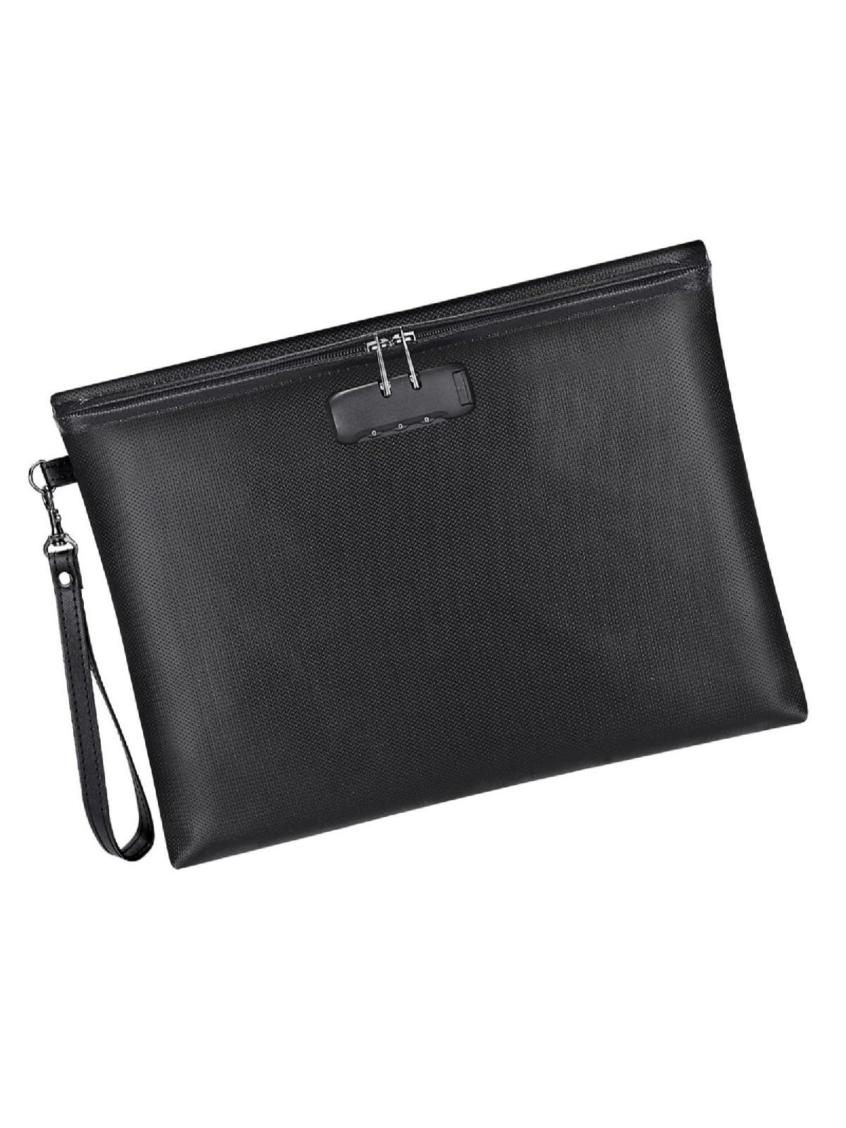 Большой 34*25*3.5-сантиметровый огнестойкий пакет для файлов с застежкой-молнией