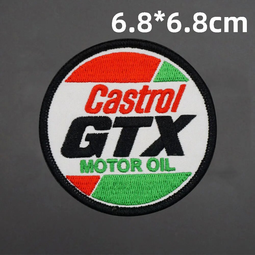 Вышивка Castrol GTX Motor Oil, 6.8*6.8см, цвет A2