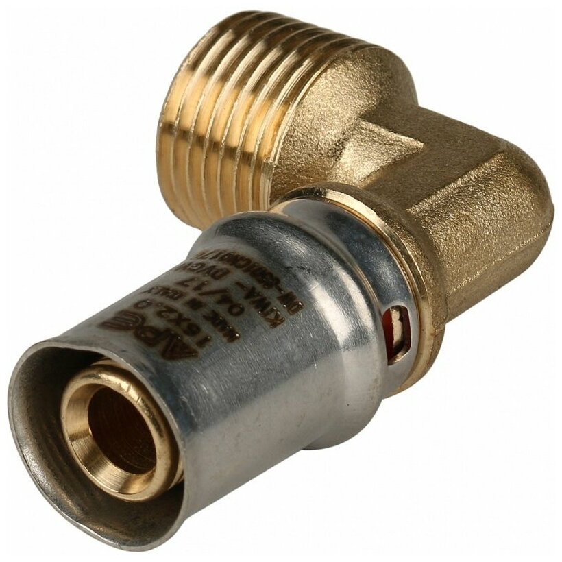 Угол переходной под пресс (НР) 16 х 1/2" STOUT для МП труб