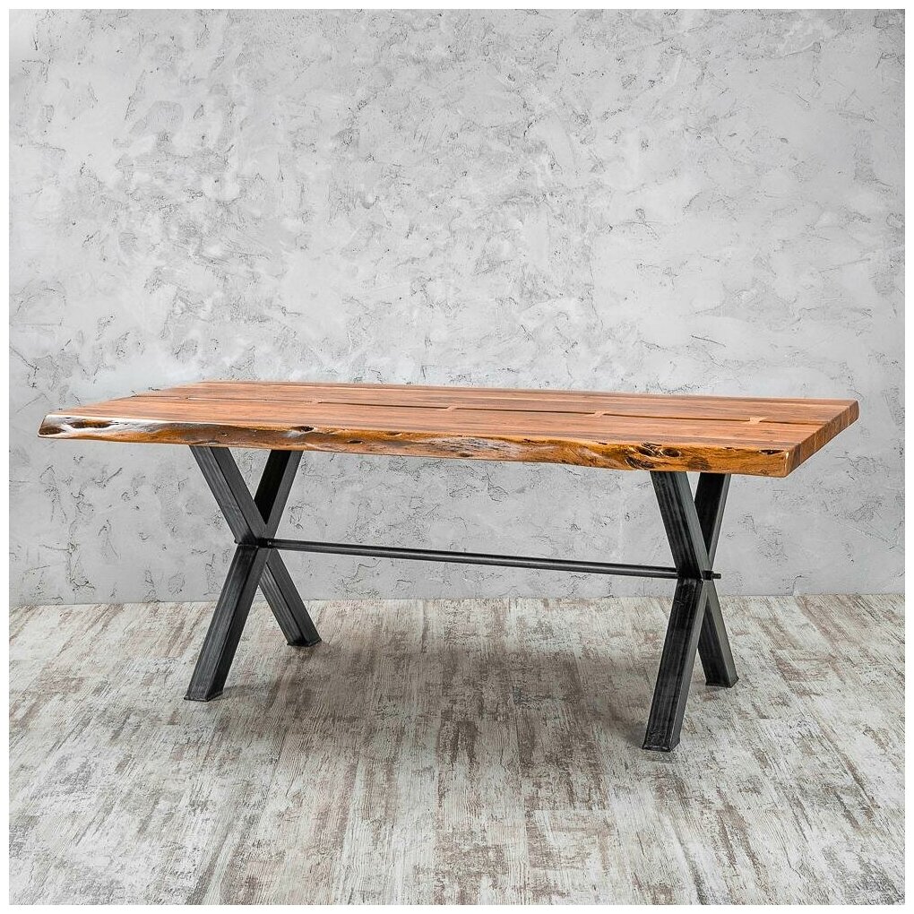 Стол обеденный Décor of Today, акация, металл, цвет коричневый/черный