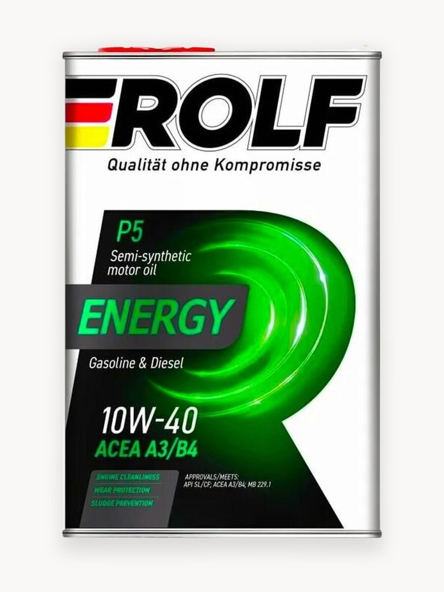Rolf Energy 10W-40 A3/B4 SL/CF 4л моторное масло