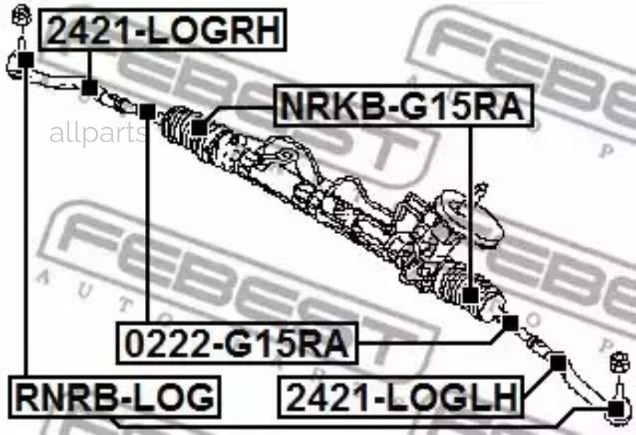 FEBEST 0222-G15RA тяга рулевая NISSAN ALMERA G15RA 2012-