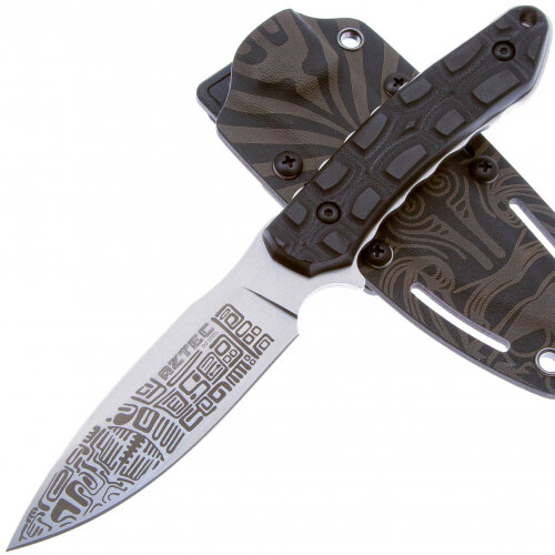 Нож туристический Kizlyar Supreme Aztec (G10) D2 StoneWash, ножны кайдекс