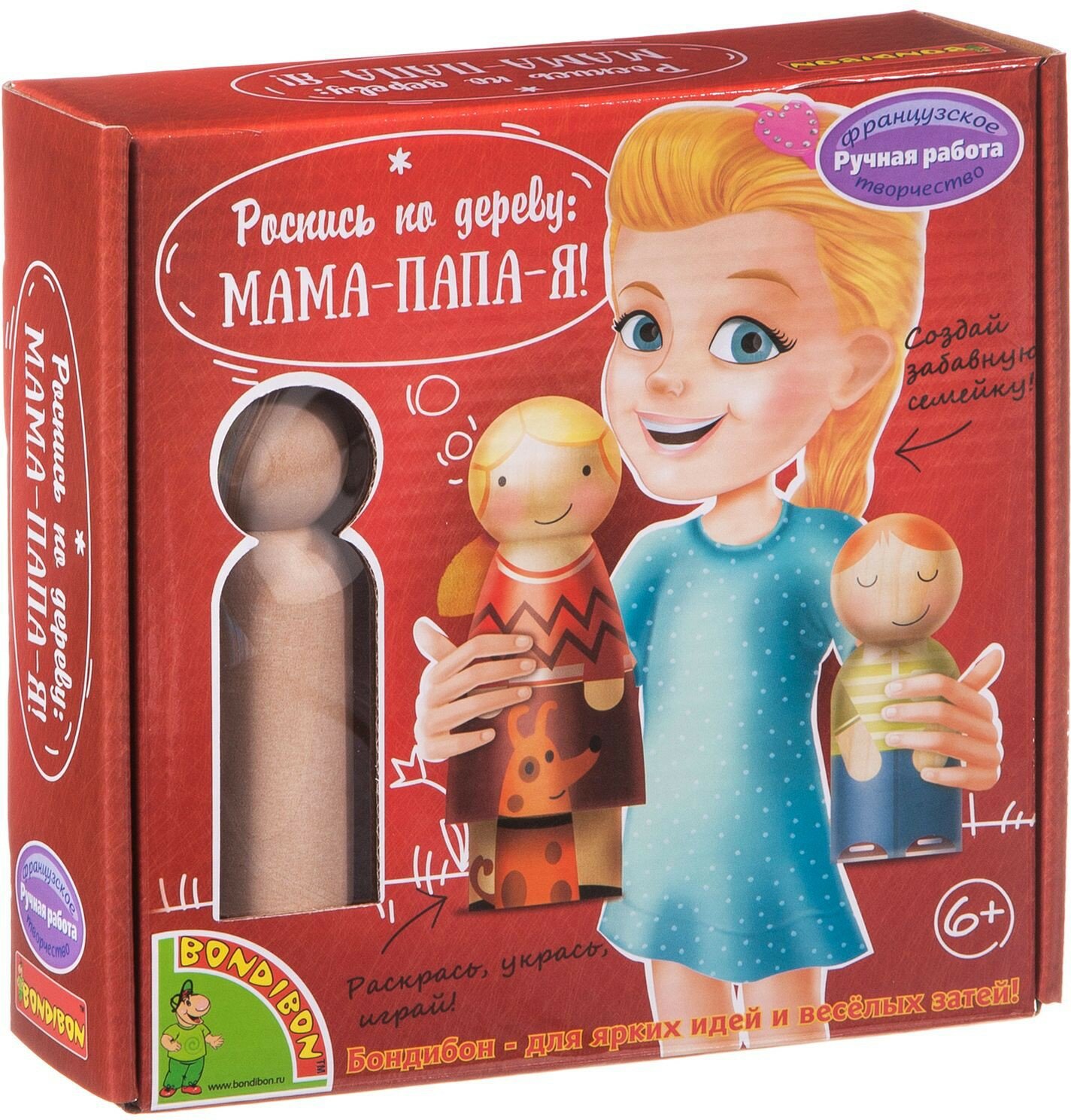 Набор роспись по дереву "забавная семейка" (1465ВВ/0005)
