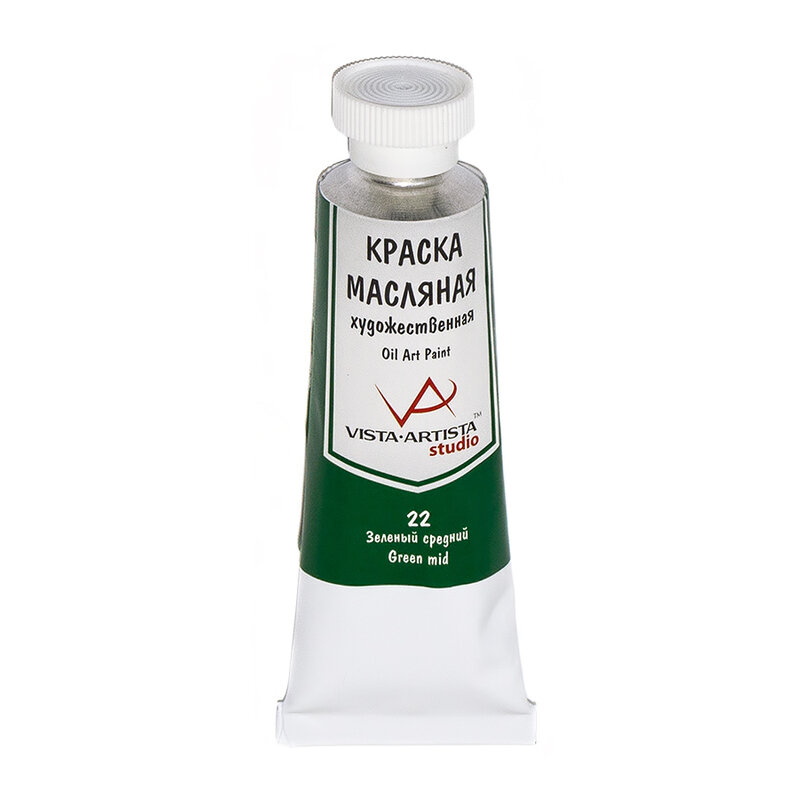 Краска масляная "VISTA-ARTISTA" Studio VAMP-45 45 мл 22 Зеленый средний (Green Mid)