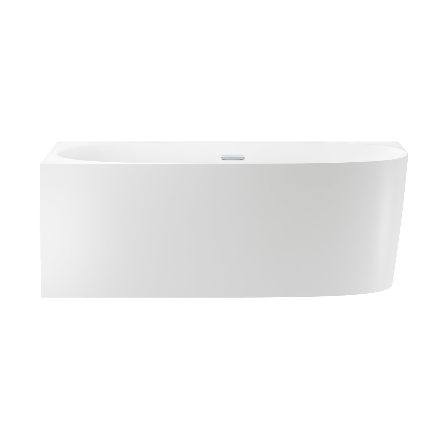 Пристенная угловая ванна акриловая 160 х 75 см с каркасом и экраном Wellsee Belle Spa 2.0 235802001 в наборе 4 в 1: асимметричная ванна белый глянец (левый разворот), каркас, экран, слив-перелив