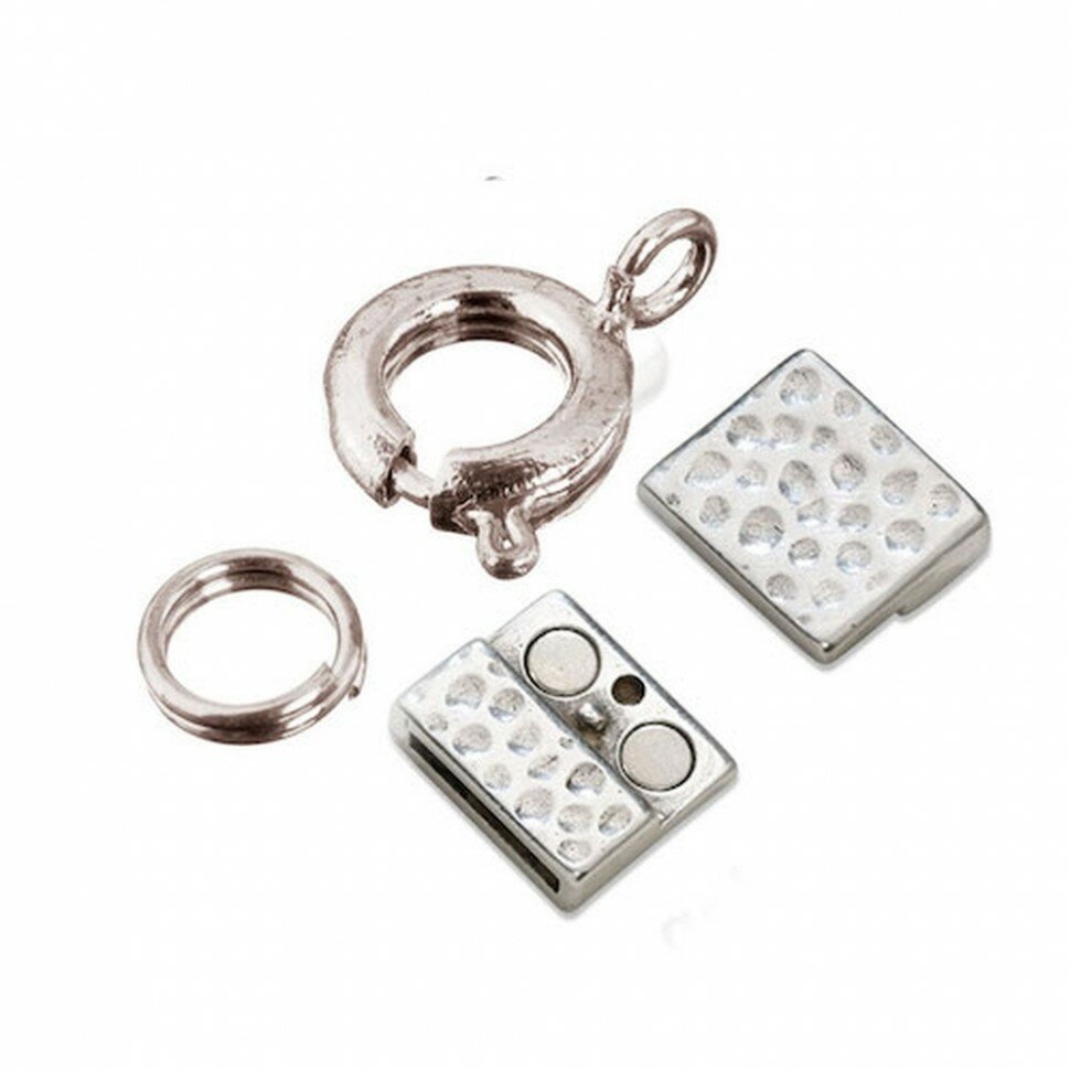 Efco 2185391 Застежка-карабин с цепочкой металлический, серебристый, 10 мм