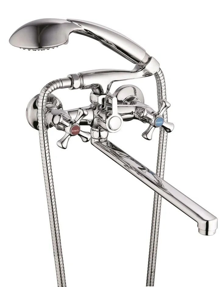 Смеситель G.lauf QML7-A827 для ванной с длинным L-образным изливом