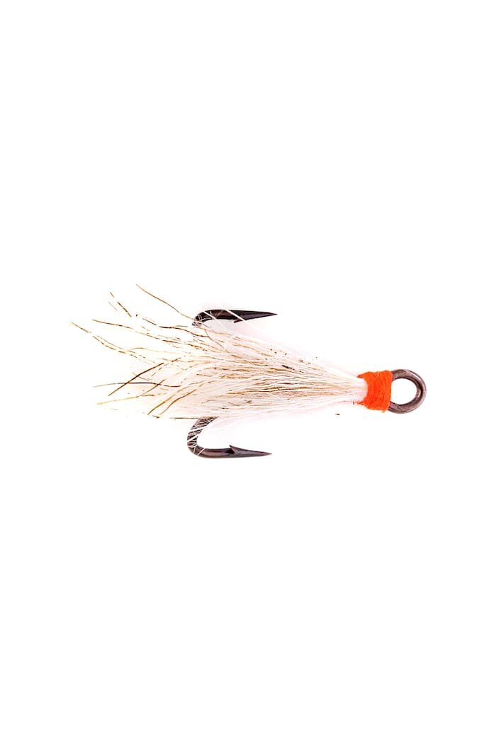 Зимородок BN №2 Вабик двойник коза белая, уп. 3 шт - приманка для ловли хищной рыбы