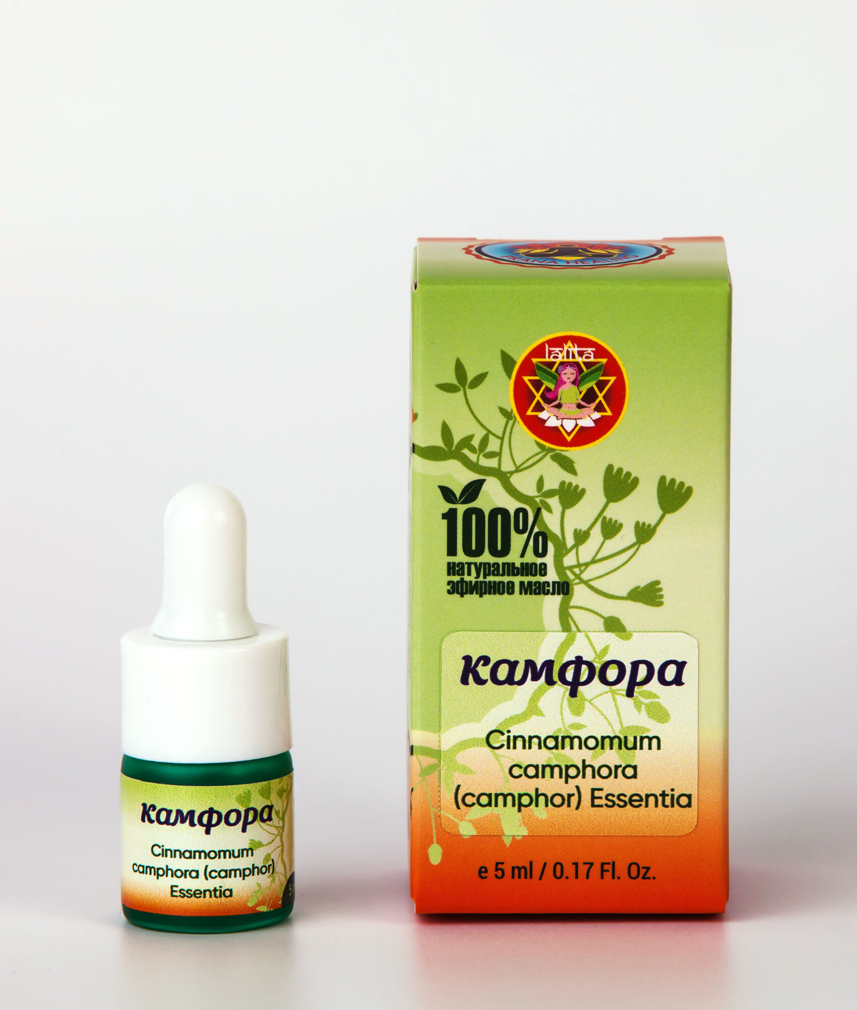 Камфора (эфирное масло) / Cinnamomum camphora (camphor) Essentia / 5 мл / стекло / Prana Healing / LALITA®
