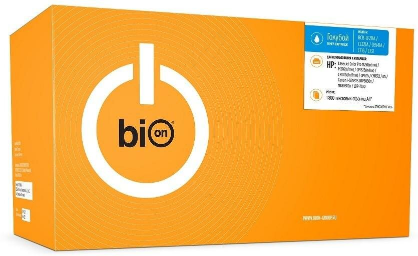 Картридж Bion Cartridge BCR-CF211A/CE321A/CB541A/C716/C731 голубой