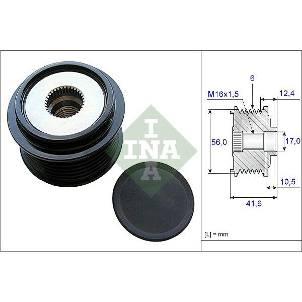 Шкив генератора для автомобиля, INA 535 0210 10 (1 шт.)