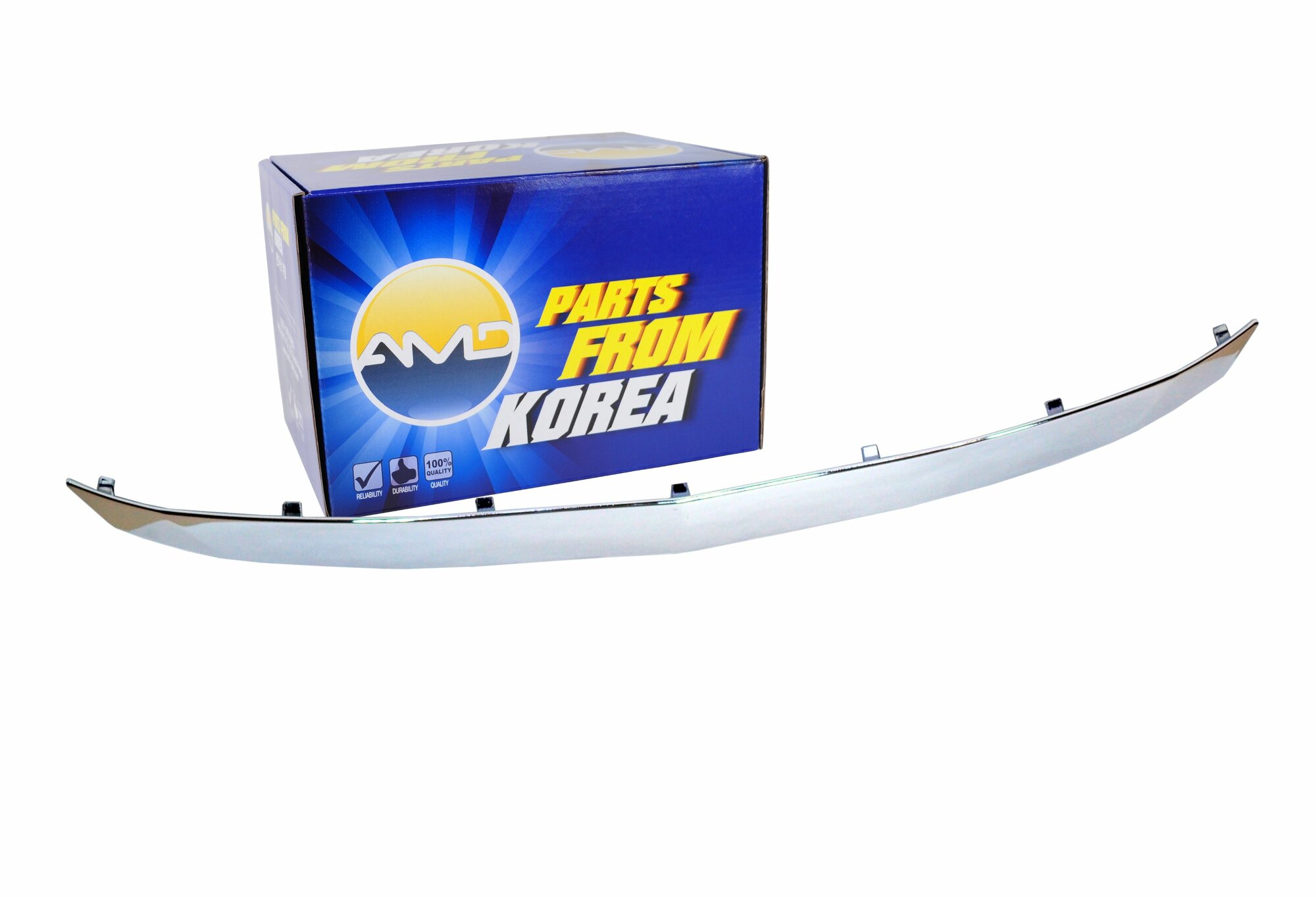 Накладка решетки радиатора 8200785077 AMD. HD19 хром для RENAULT Logan LS 2009-2015