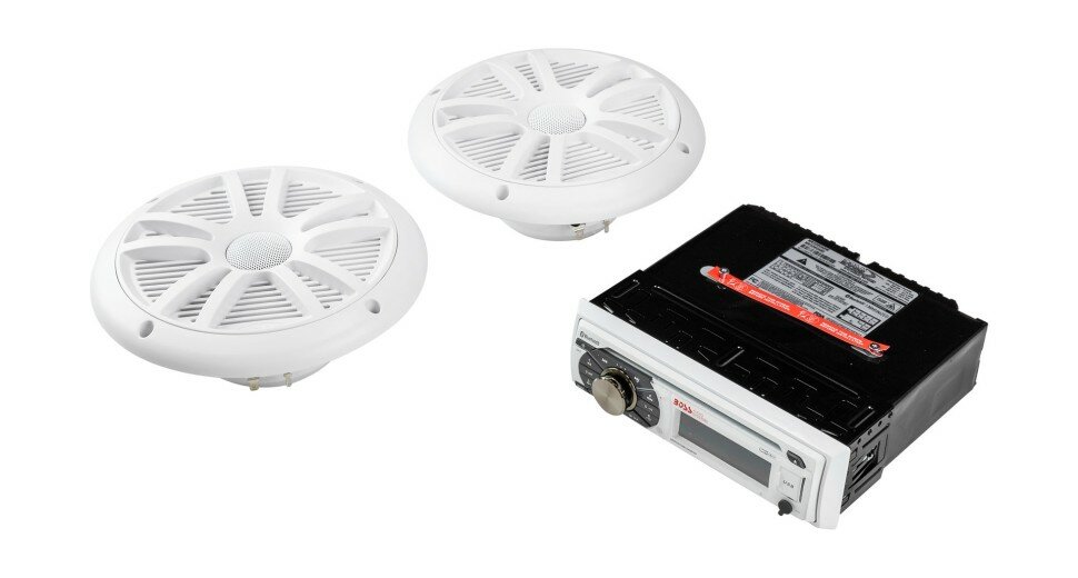 Морская магнитола 1DIN BOSS MCK508WB.6 (комплект2) (Москва)