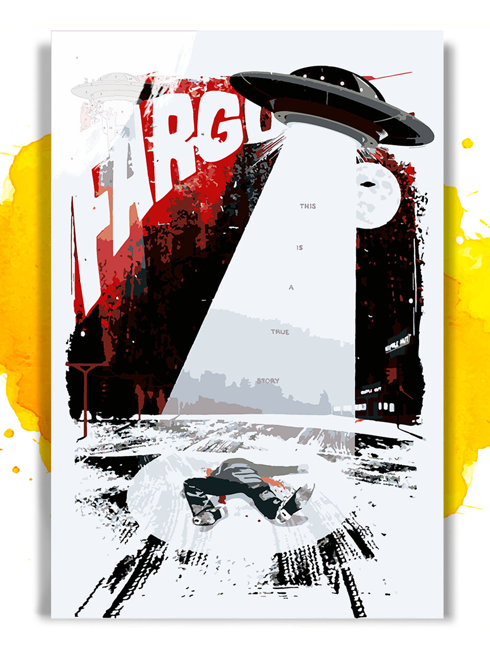 Картина по номерам на холсте Фарго - НЛО, 40 х 50 см