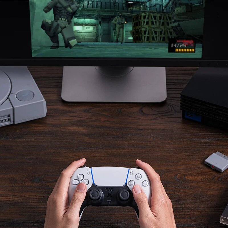Ретро-приемник для PS1/PS2/Windows, совместимый с контроллерами Xbox Series/Xbox One/Switch Pro/PS5/PS4 — фото 1