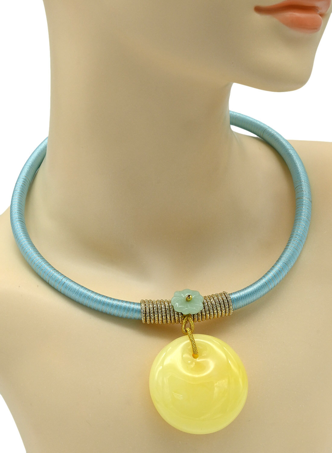 Чокер, янтарь