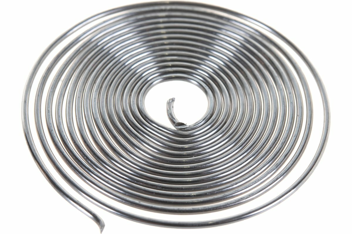 REXANT 09-3110 Припой с канифолью ПОС-61, 1 мм, спираль 1 м, для пайки электронных плат