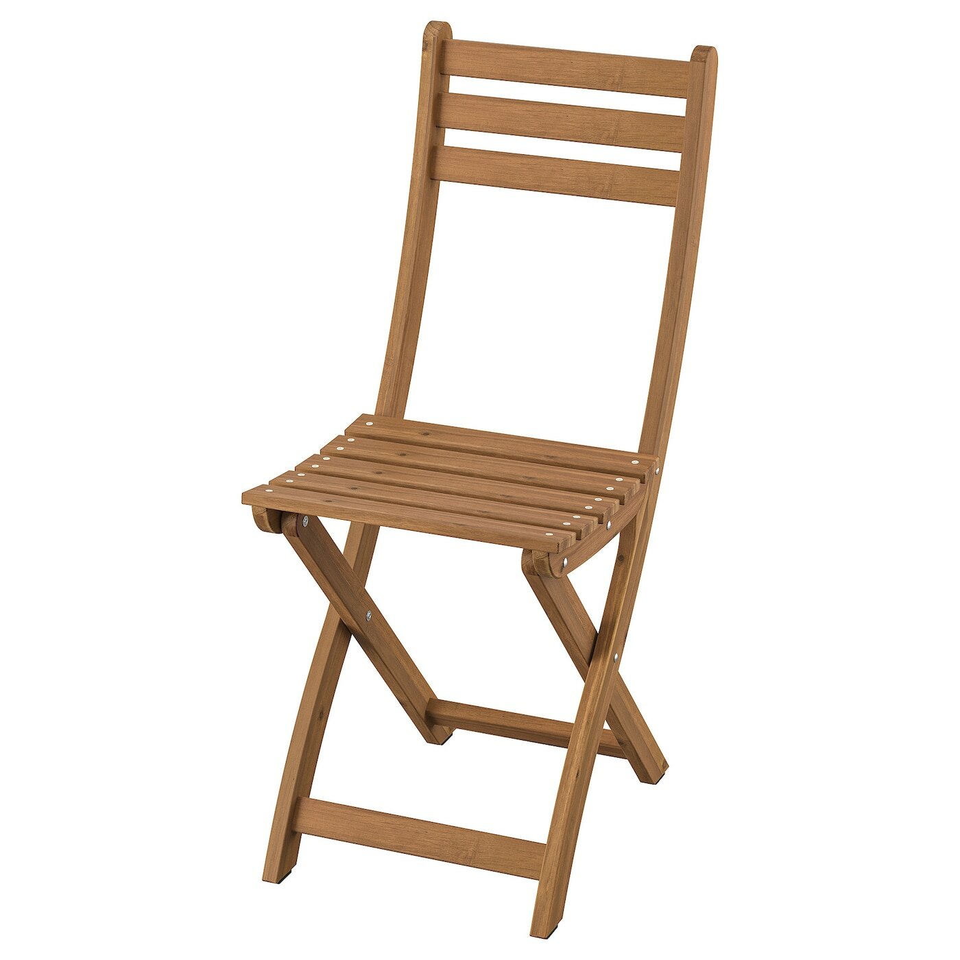 ASKHOLMEN IKEA 205.575.02 Стул садовый коричневая морилка