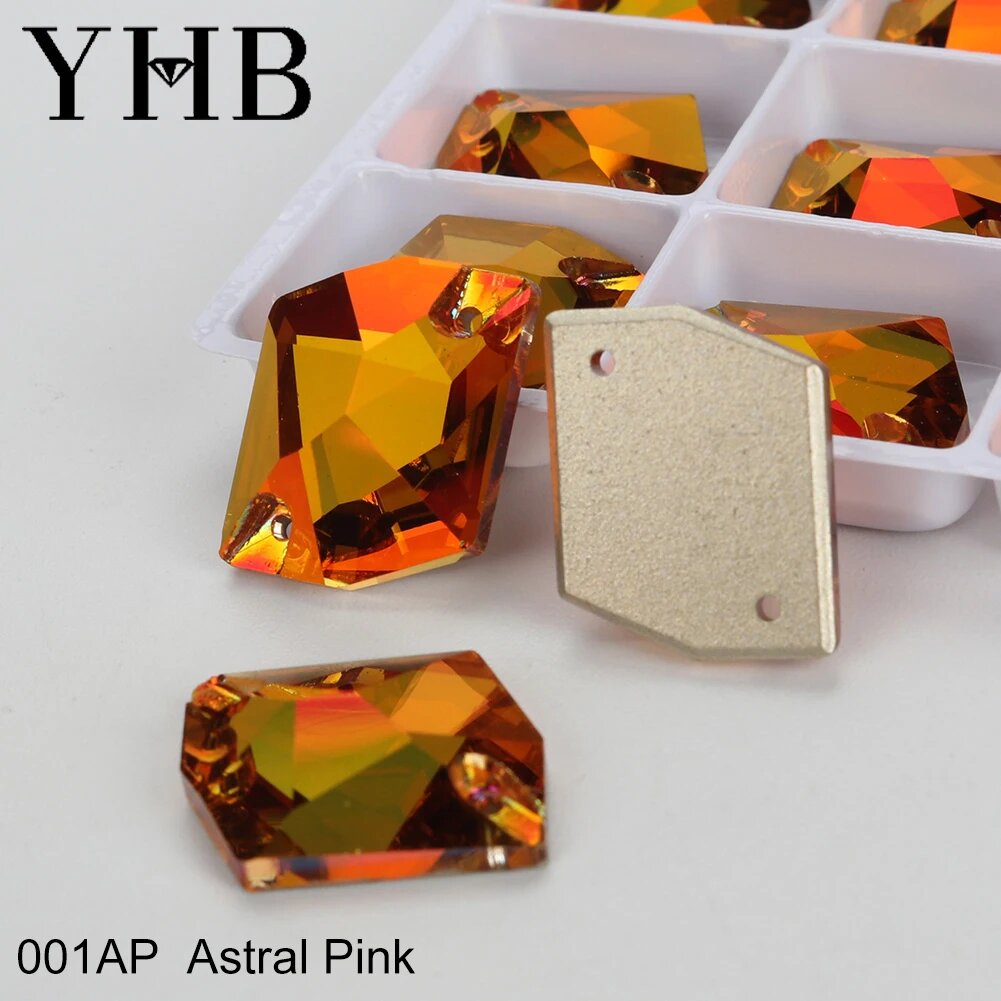 Стразы YHB Astral Pink 13mm 17mm, 24шт
