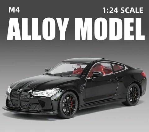 Модель автомобиля BMW M4 коллекционная металлическая игрушка масштаб 1:24