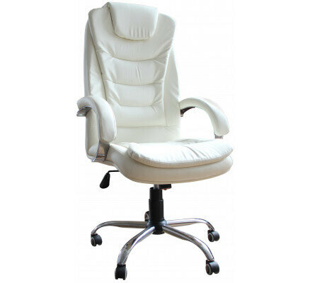 Q-65 хром s натуральная кожа Мадрас белая/топган