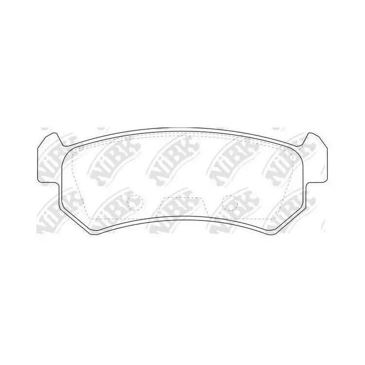 Колодки тормозные дисковые зад NIBK - PN0376