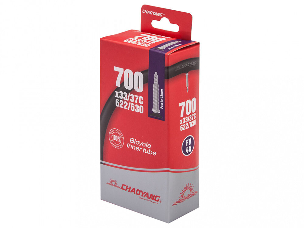 Камера велосипеда Chaoyang 28" 700Х33/37, Presta 48мм