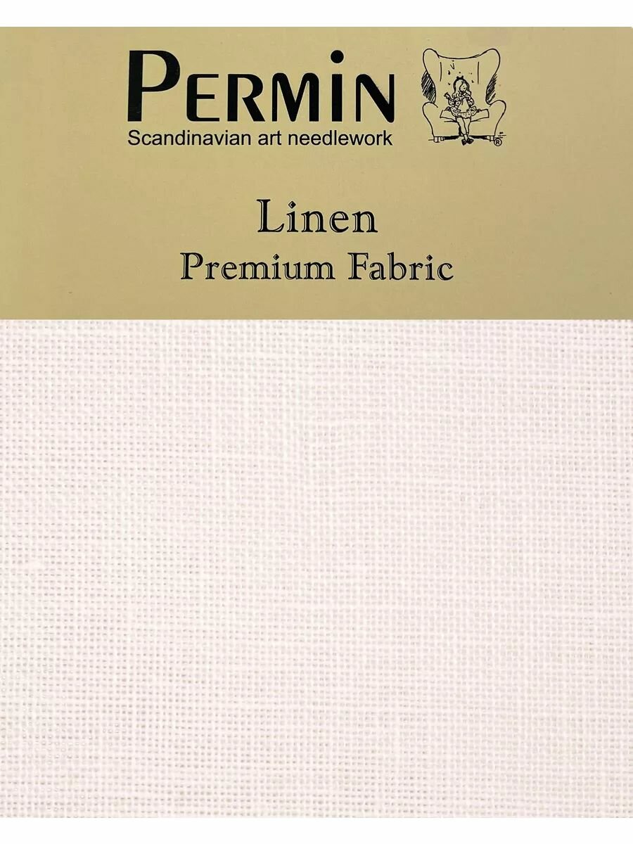 Канва Permin Linen 28 ct. (70x50 см, цвет 101) 100% лен
