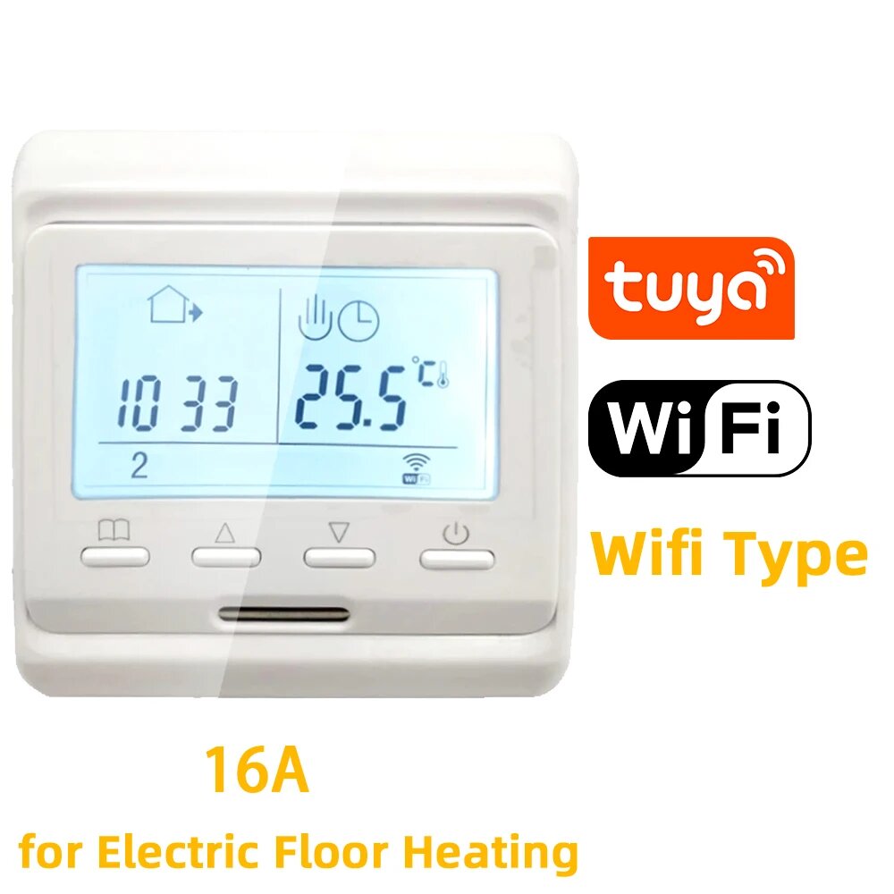 Программируемый термостат MINCO HEAT MK60E для теплого пола Electric WiFi White